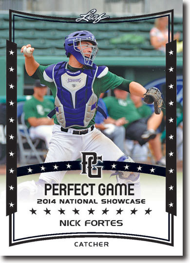 NICK FORTES Florida Marlins 2014 Leaf *PERFECT GAME* Baseball Rookie RC ...