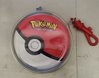 Pokemon round playing cards in round zipper pouch 1999 vintage, with ...