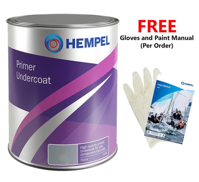 Hempel Paint Primer Undercoat 750ml Blue 30180 Marine Paints and ...