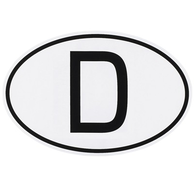 10 Stück D-Schild Kennzeichen Deutschland D Aufkleber á 9 x 6 cm ...
