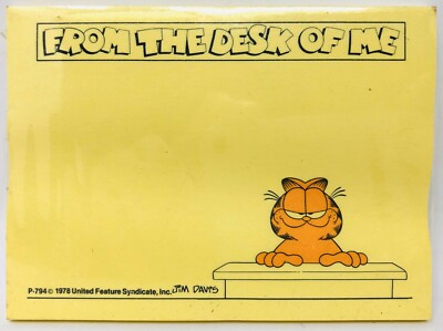 Sticky Notes - Garfield Post It Notes