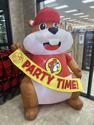 Buc-ee's Beaver Mascot 6' Ft Inflatable Party Time Lighted Bucees NEW ...