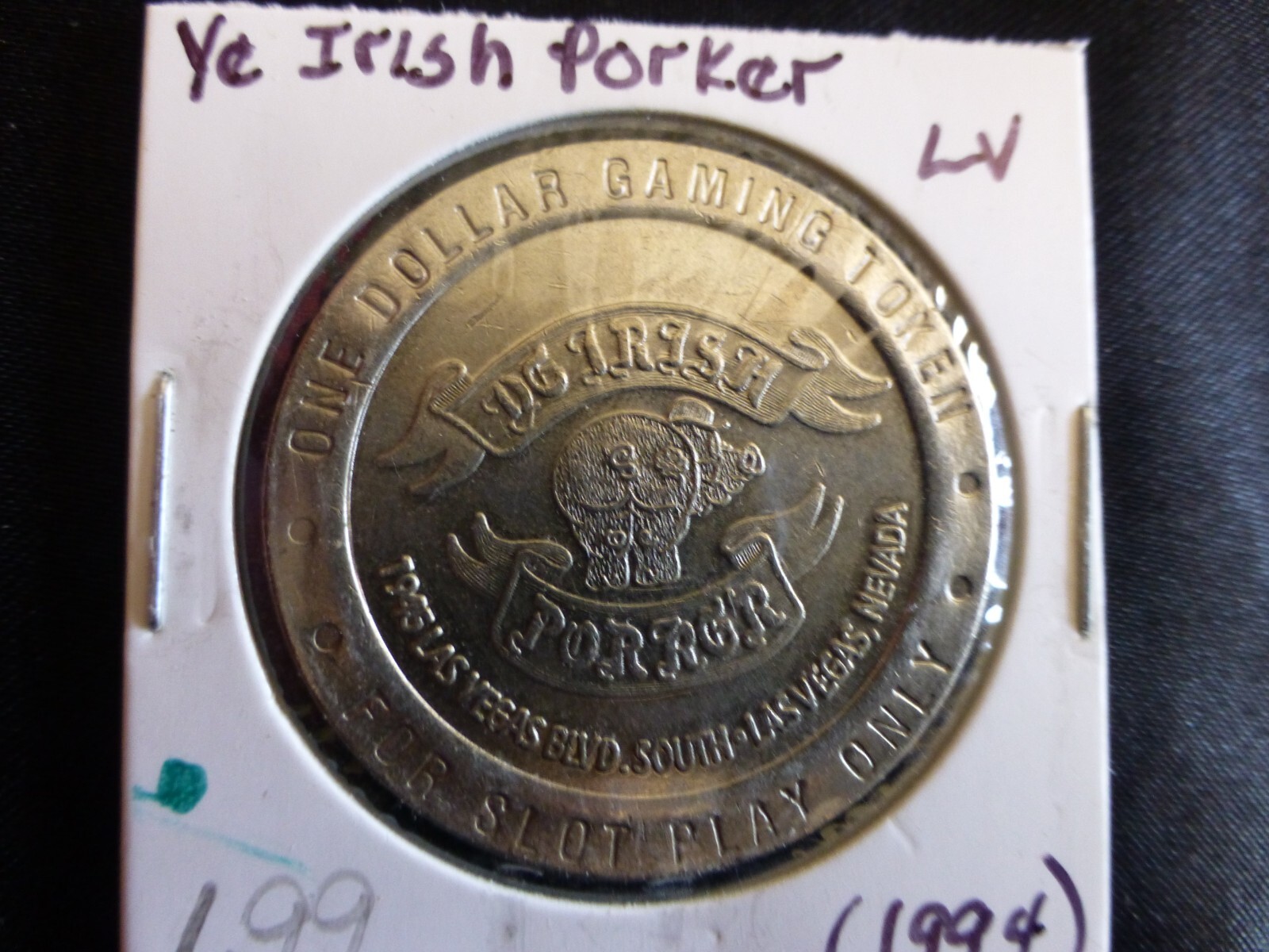 YE IRISH PORKER (BAR) LAS VEGAS NEVADA $1 ROUTE TOKEN | eBay