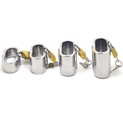 Locking Oblong Ball Stretcher - Surgical Steel Scrotum Stretching ...