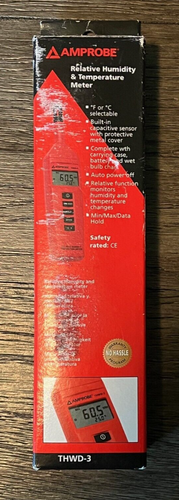 NEW - Amprobe Digital THWD-3 Relative Humidity & Temperature Meter | eBay