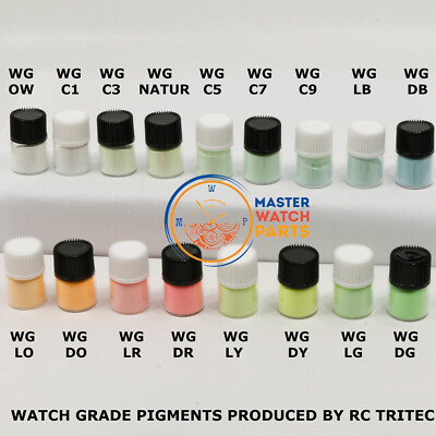 Swiss Luminova DIY KIT, luminous powder watch hands dials lume C1 C3 C5 ...