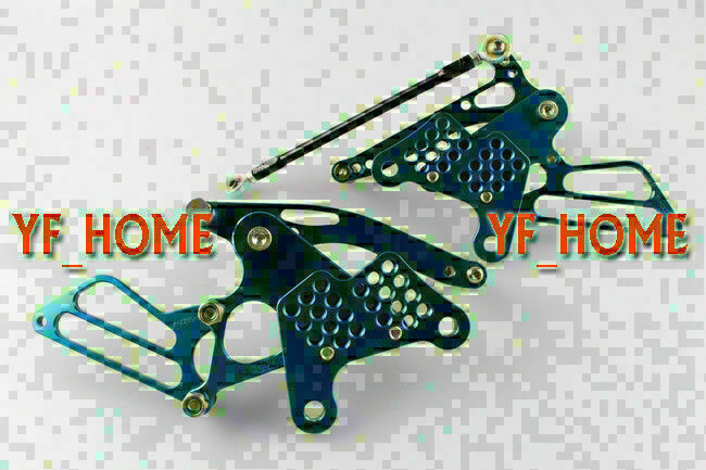 Blue Motorcycle Rearsets Foot pegs Footrest For Kawasaki Ninja ZX6R ...