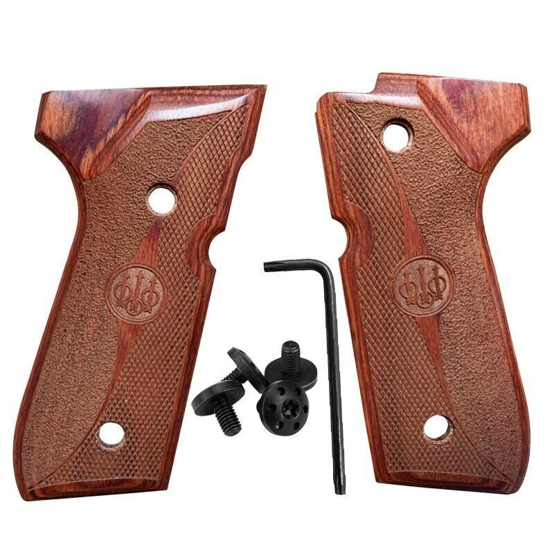 Beretta Grip 92/96 Full Size 92FS/92F Wood Grips W/Screws & Wrench | eBay