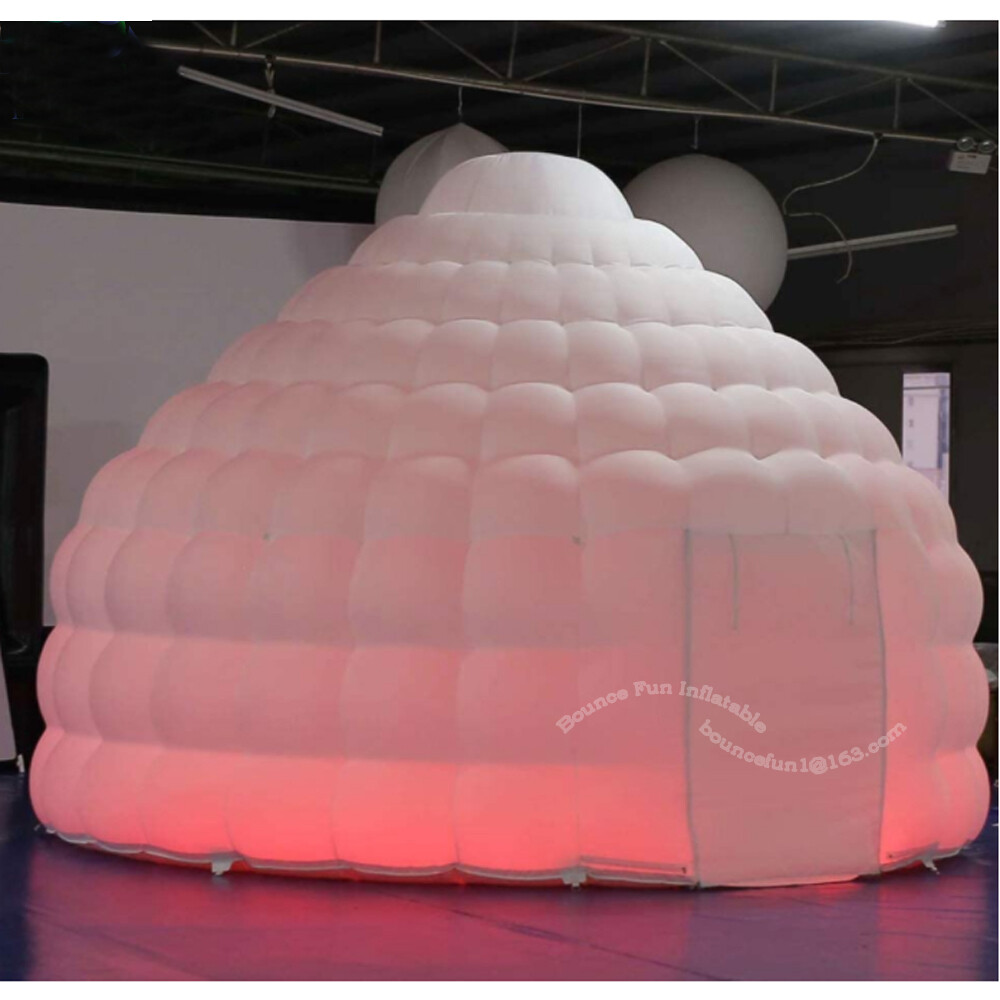 Inflatable Dome Igloo Tent LED Lights Luxury Air House For Advertising ...