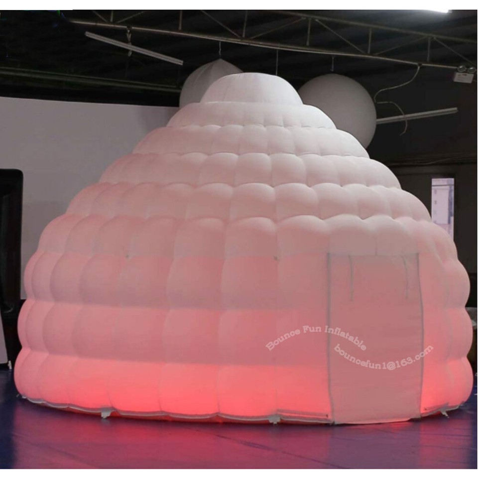 Inflatable Dome Igloo Tent LED Lights Luxury Air House For Advertising ...