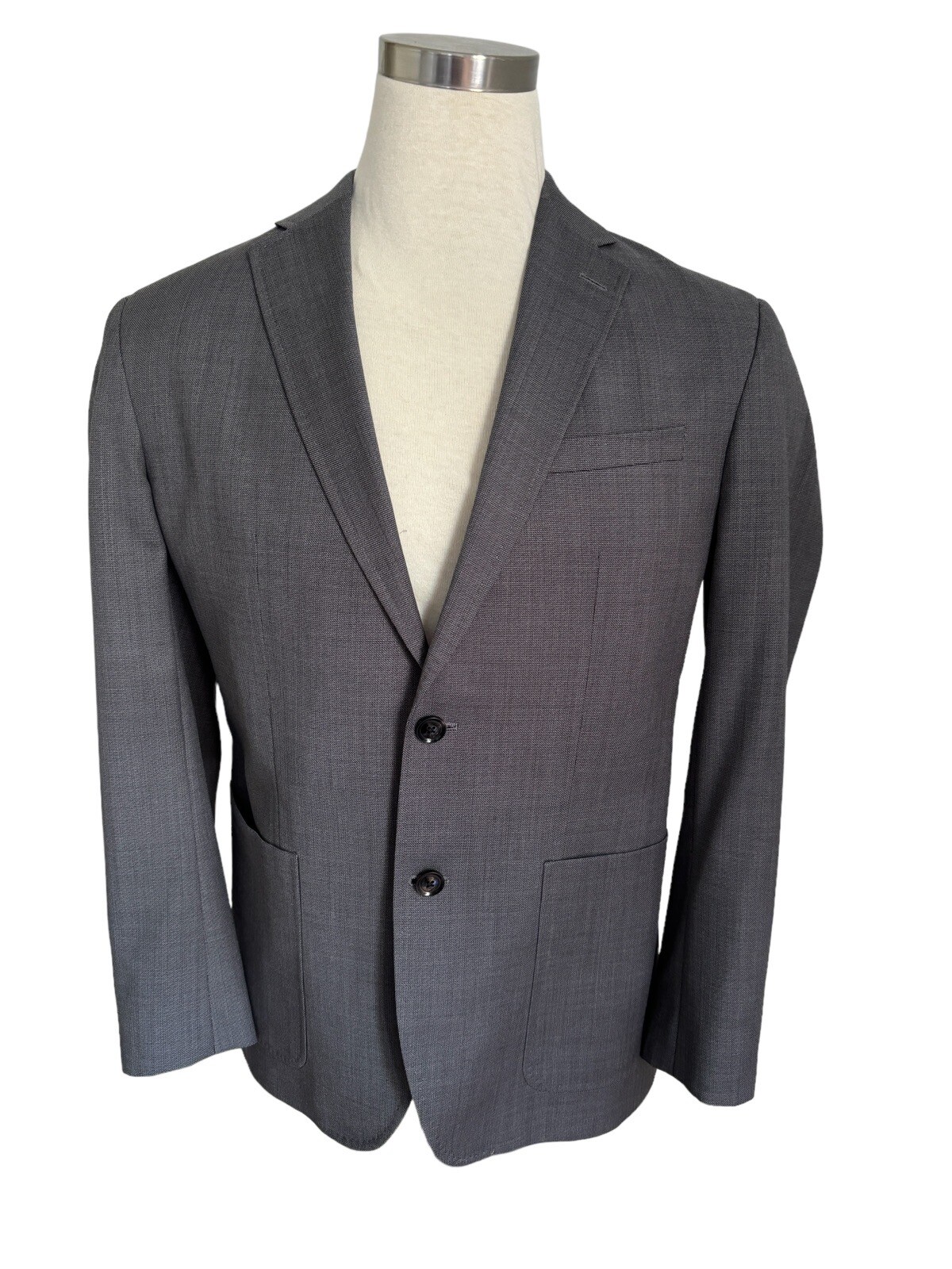 Ted Baker Endurance Sport Coat Jacket Gray Kyle Wool Slim Fit Sz 42R | eBay