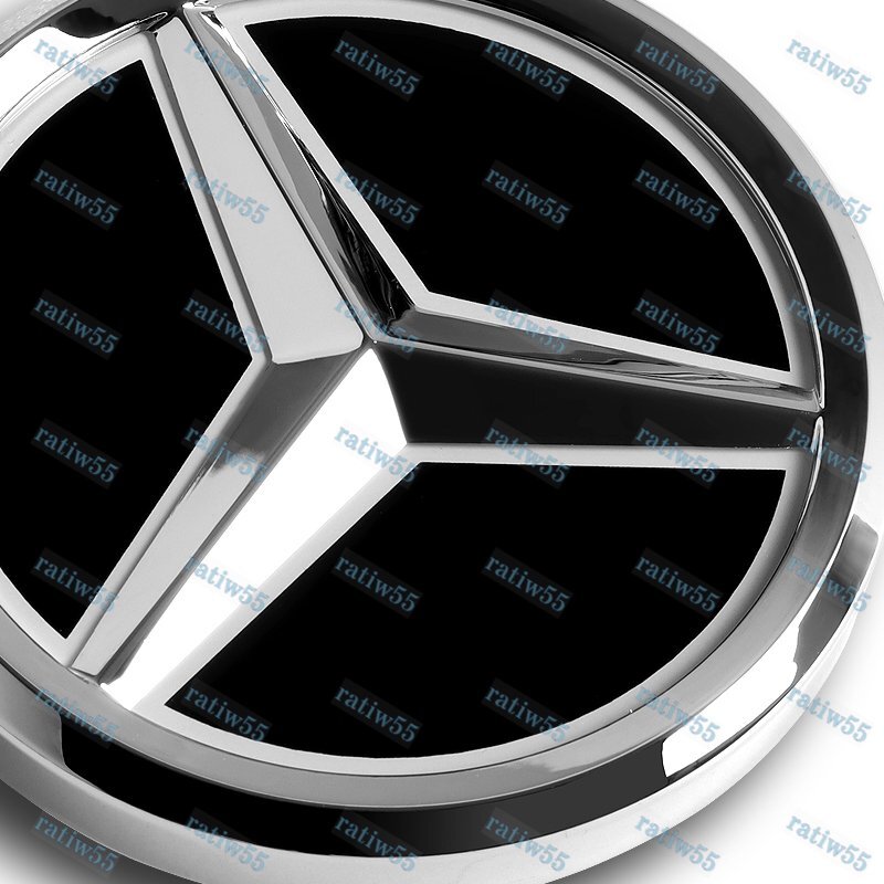 5D LED Car Tail Logo Blue Light Badge Emblem Light For Mercedes-Benz C ...