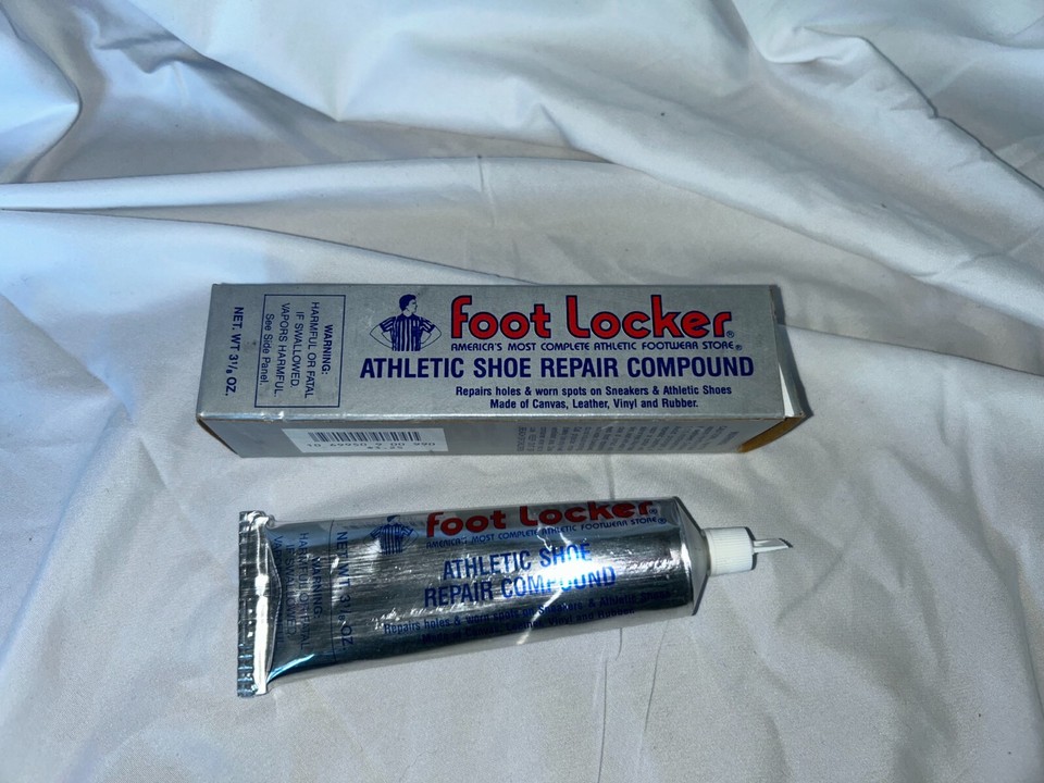 NIB VTG RARE Foot Locker Athletic Shoe Repair Compound Clear Glue 3 oz ...