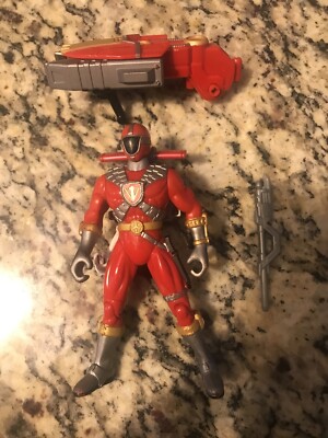 Power Rangers Lightspeed Rescue Red Mega Battle Ranger 1999 With ...