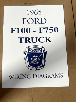1965 FORD TRUCK WIRING DIAGRAM BOOKLET F100- F750 | eBay