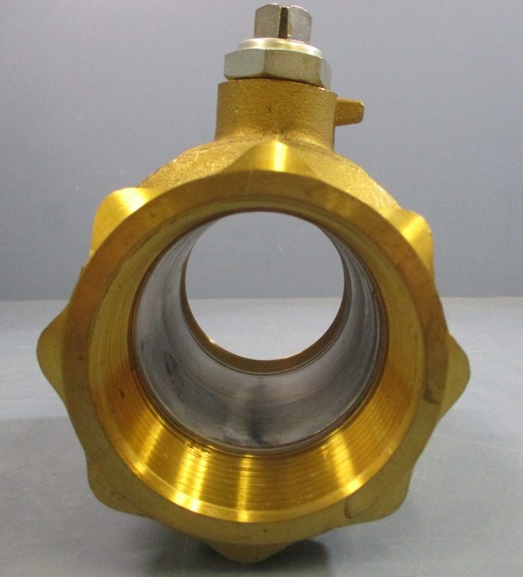 Grinnell 2-Way Bronze Body Ball Valve Lever Operated DN65 2-1/2" Bore ...