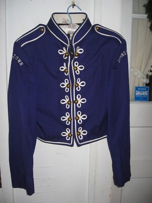 VINTAGE PURPLE DOUBLE BREASTED MARCHING BAND UNIFORM JACKET-DEMOULIN ...