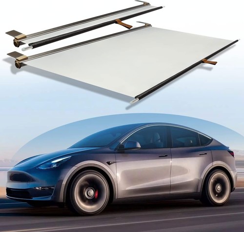 1 Pcs for Tesla Model Y Sunroof Retractable Sunshade Insulation Rolling ...