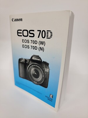 Canon EOS 70D Instruction Owners Manual EOS 70D Book NEW | eBay