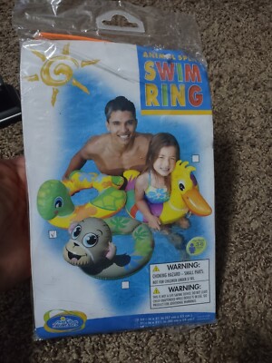 2010 Intex The Wetset Animal Split Swim Ring Turtle Ages 3-6 22 1/2 "X ...