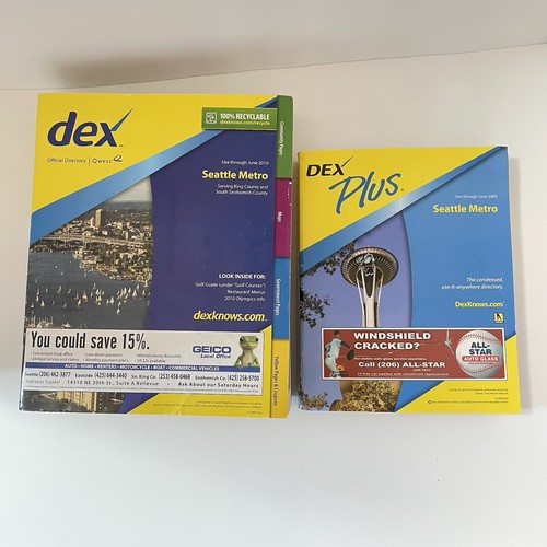 2009 Dex Official Seattle Metro Directory/Qwest Telephone Book And Dex ...