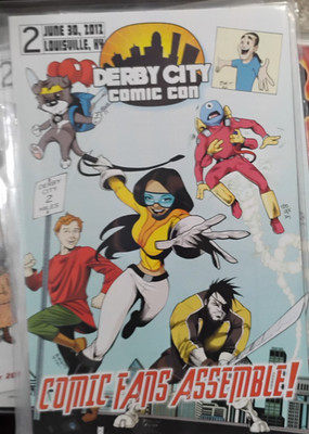 DERBY CITY COMIC CON #2 2012 LOUISVILLE KY COMIC FANS ASSEMBLE RARE HTF ...