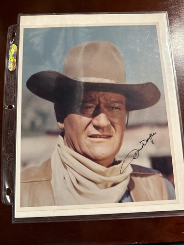 John Wayne Harry Carey Robert Mitchum Autographed 8x10 Photo no COA | eBay