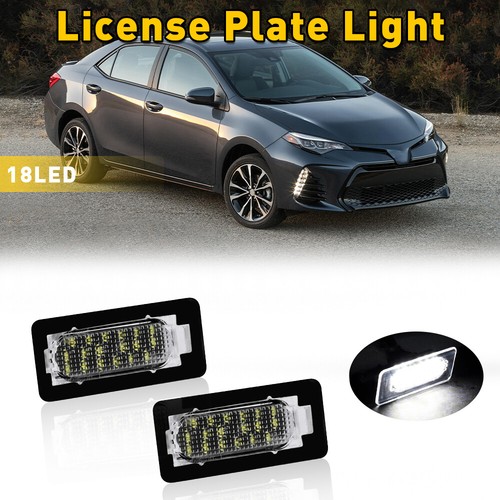 2x LED License Plate Light Tail Assembly Lamp for 2014-2019 Toyota ...