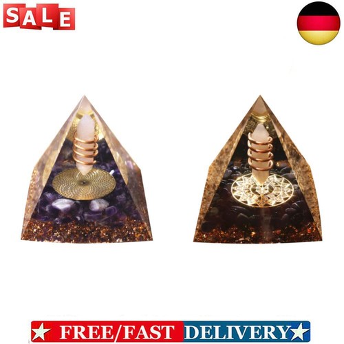 Chakra White Crystal Natural Pyramid Reiki Energy Stone Decor | eBay