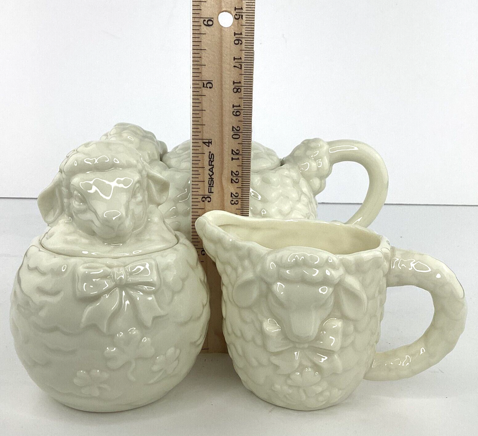 Sheep Tea Set Lambs Teapot Creamer Sugar Bowl *AMAZING!!* | eBay