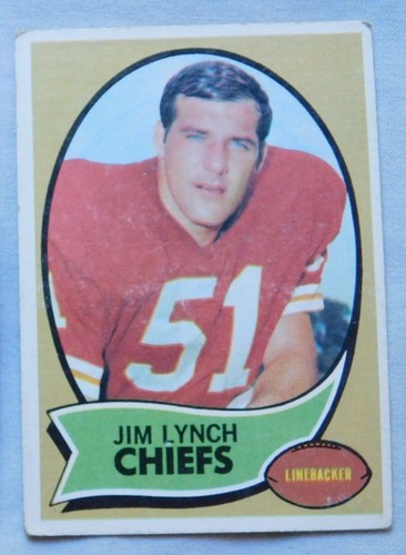 1970 Topps Jim Lynch Kansas City Chiefs #51 Football Card Ex | eBay