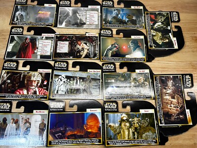 STAR WARS 1997 Kenner Power Of The Force Action Figure Card Board Cards ...