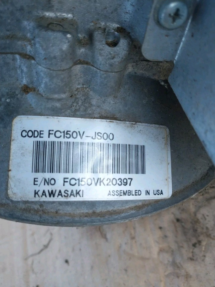 Kawasaki FC150V/JS00 Engine 6 HP Motor From John Deere JX75 W/ Clutch ...