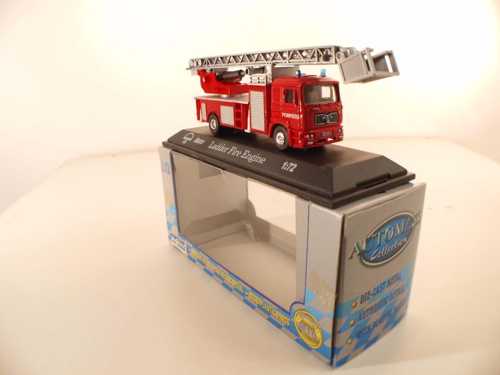Automaxx Camion Man Pompieri Scala Fire Engine 1/72 Nuovo IN Scatola ...