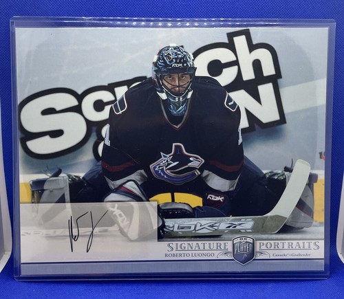 Roberto Luongo Upper Deck Signed UD 06/07 Be A Player Portraits 8x10 ...