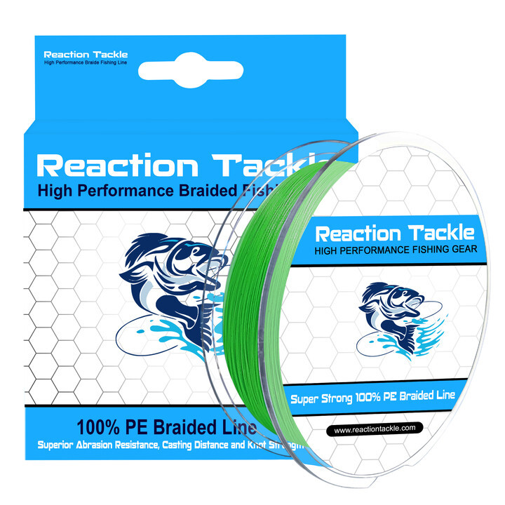 Reaction Tackle 9 Strand Braided Fishing Line- Extreme Casting Distance ...