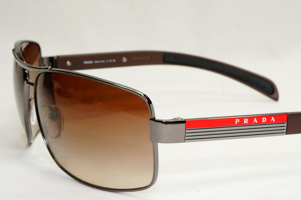 Prada Sunglasses Brown Gradient Wrap Navigator Square PS54IS SPS 54I ...