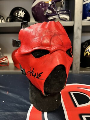 Kane WWE Wrestling Star Signed Autographed Mask Hand Crafted Leather ...