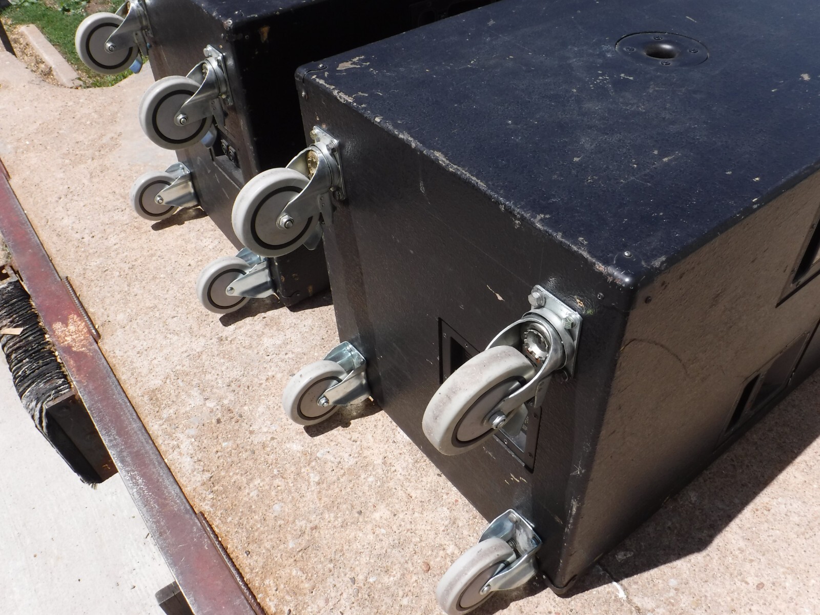 2-Electro-Voice SB180 subwoofers. EVX 180B 1K 18" DRIVERS. 4 - Wheels ...