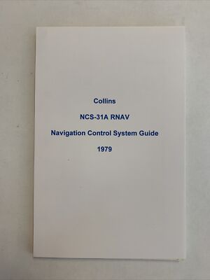Collins NCS-31A RNAV Navigation Control System Guide 1979 | eBay