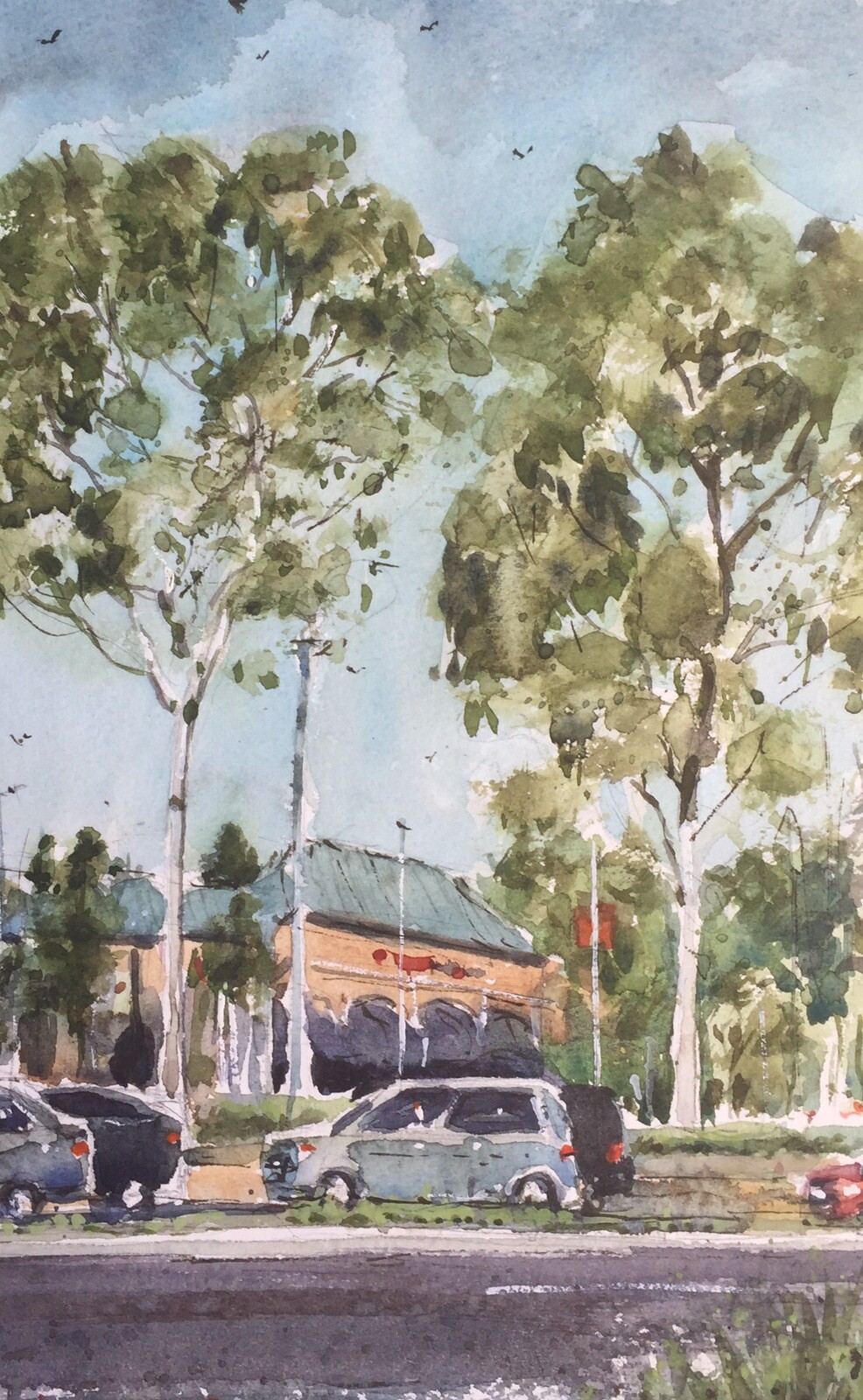 ORIGINAL Watercolor Painting "Imperial Highway" 9" x 12" NOT A PRINT | eBay