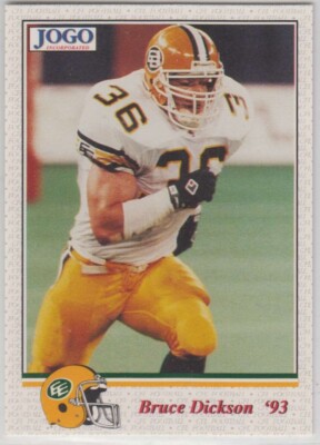 1993 Jogo CFL #170 Bruce Dickson Rookie RC - Edmonton Eskimos | eBay