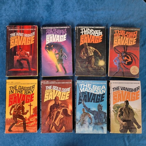 DOC SAVAGE PAPERBACK BOOKS ; LOT OF SIXTEEN ; BANTAM BOOKS ; KENNETH ...