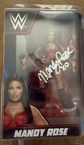 Mandy Rose Signed WWE Elite Collection Series 98 Figure Autograph White ...