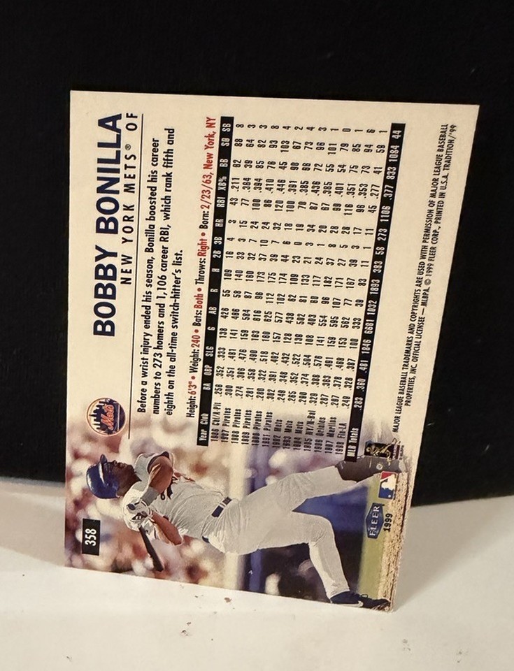 1999 Fleer Tradition - Bobby Bonilla #358 | eBay UK