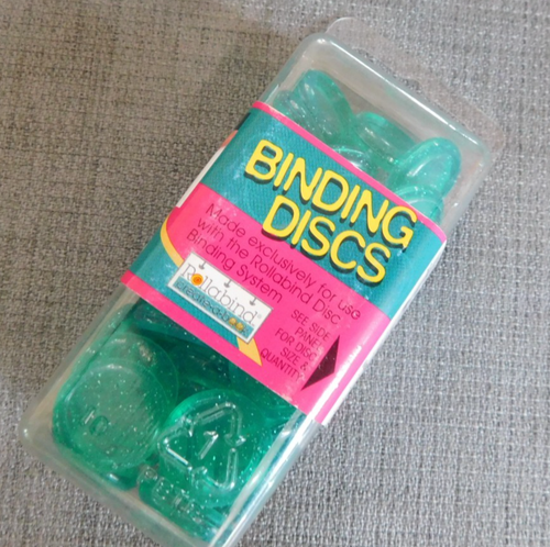Rollabind Binding Discs Gelly Pack of 40 Medium 1/2" Green #S-11 ...