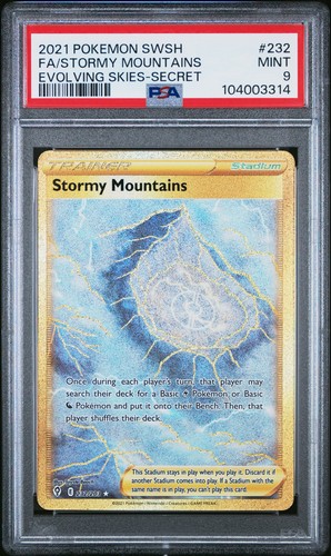 2021 POKEMON SWORD & SHIELD EVOLVING SKIES #232 FULL ART/STORMY ...