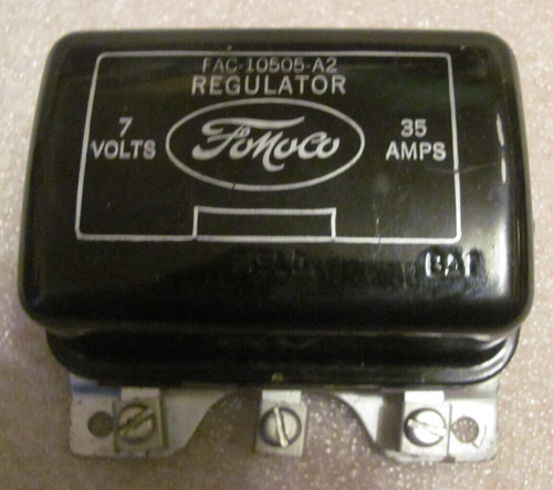 GENUINE FOMOCO FORD MERCURY 7 VOLTS 35 AMPS VOLTAGE REGULATOR FAC 10505 ...