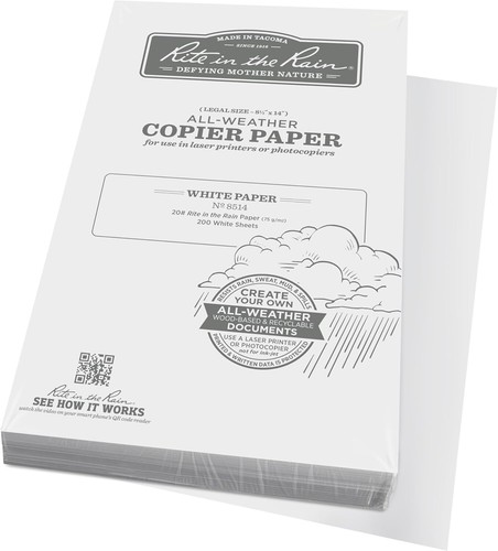 All-Weather 8-1/2 in. x 14 in. 20 lbs. Copier Paper, White (200-Sheet ...