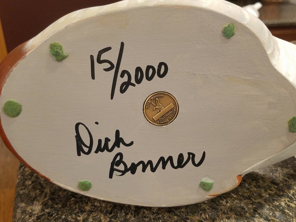 Dick Bonner Limited Edition 15/2000 Mallard Drake Wooden Duck Decoy ...